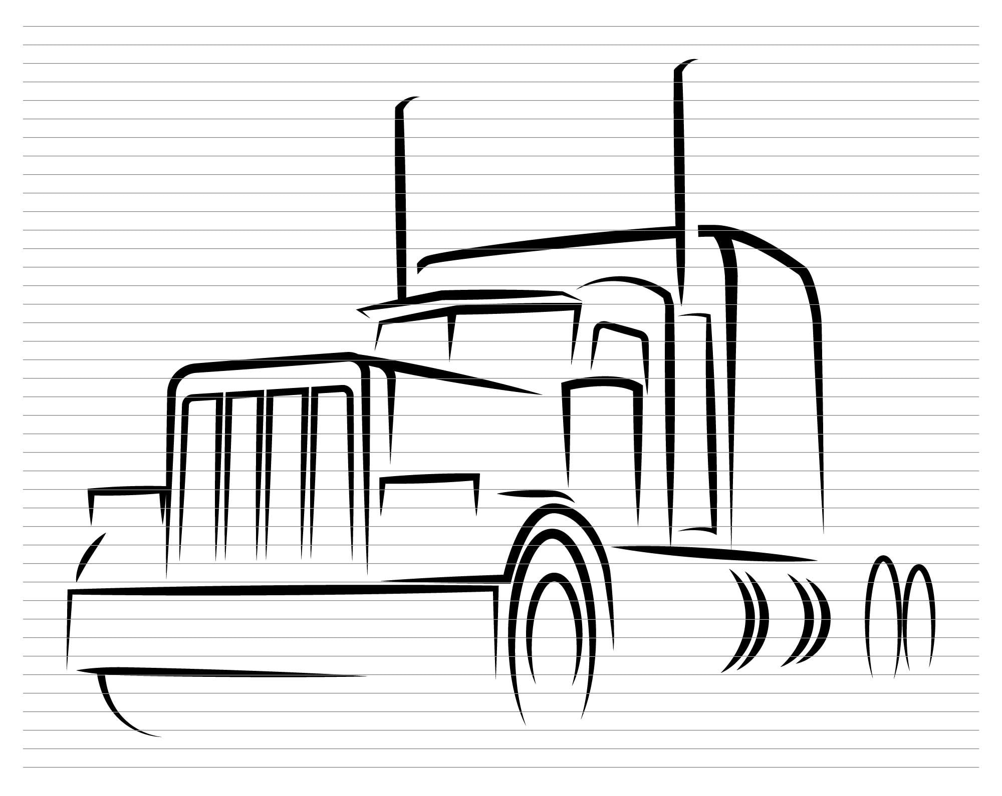 Truck Svg Semi Truck Svg Truck Clipart Tractor Truck 18 - Etsy