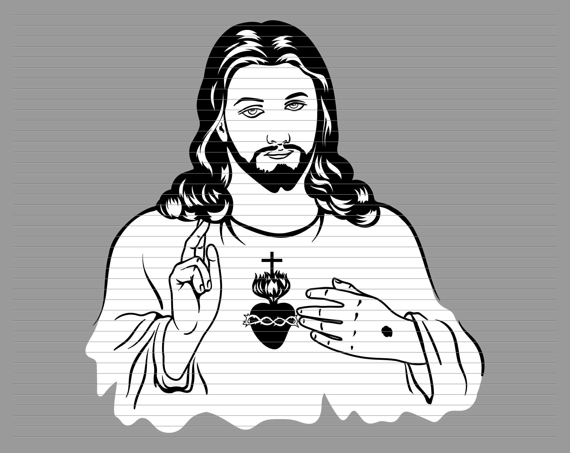 JESUS CHRIST SVG Christian Religious Faith Word Pray God Jesus Message ...