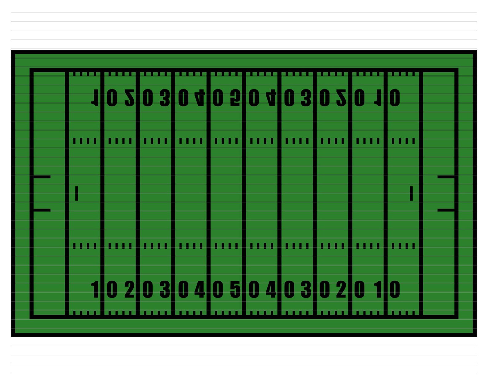 FOOTBALL FIELD SVG Yard Line Football Game Football Clipart Ball Field ...