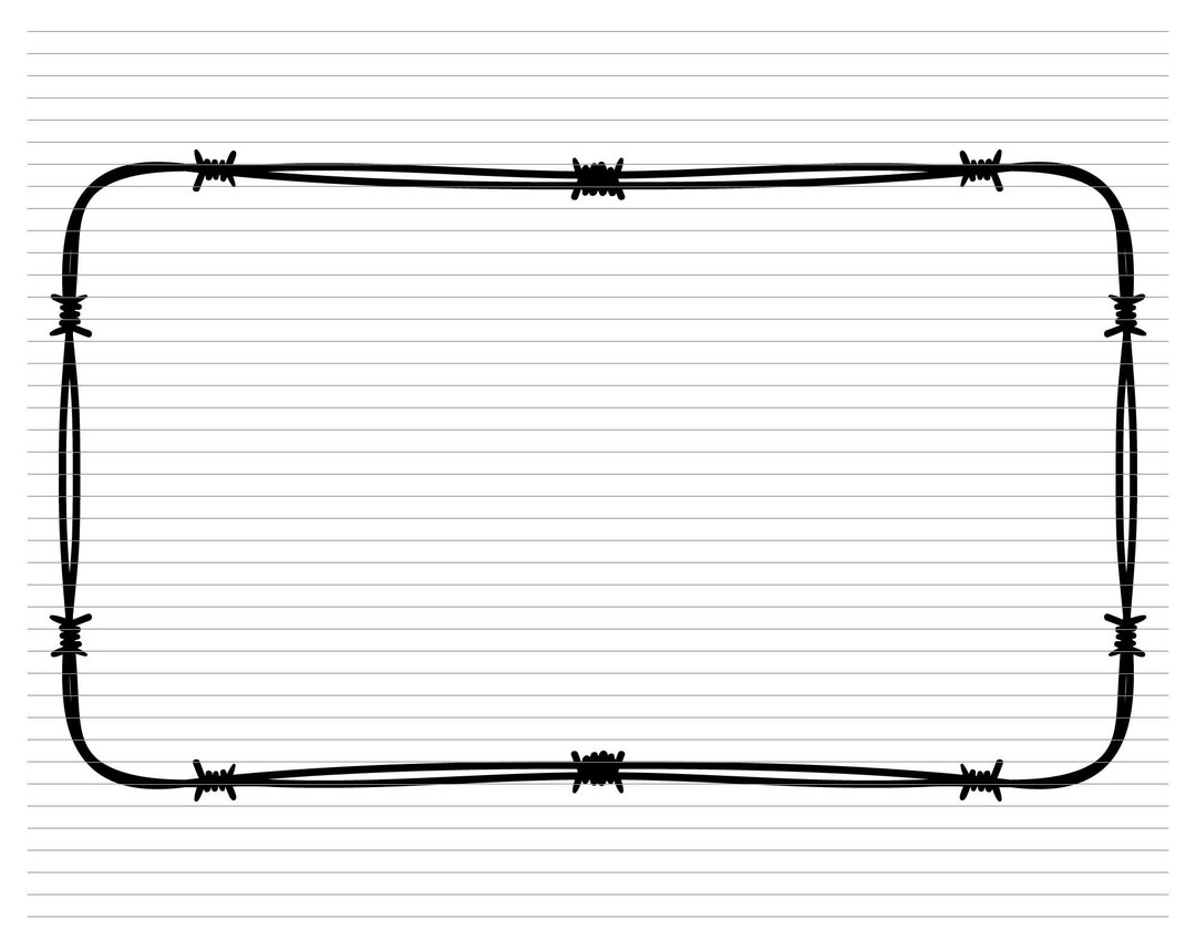 BARBED WIRE RECTANGLE Fence Fencing Security Protection Jail Prison ...