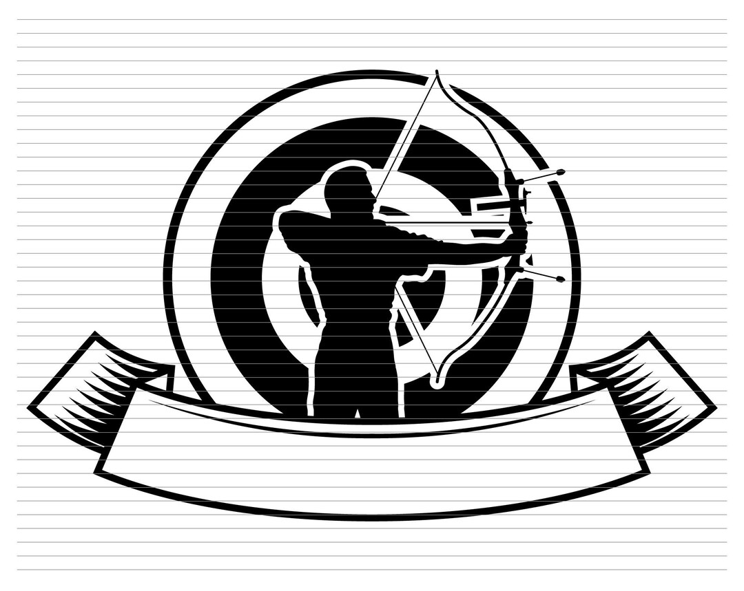 ARCHERY BANNER SVG, Target, Archery, American Indian, Archer, Aim ...