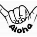 SHAKA HAND SVG Aloha Hand Hawaii Hawaiian Aloha Sign Png Printing World ...