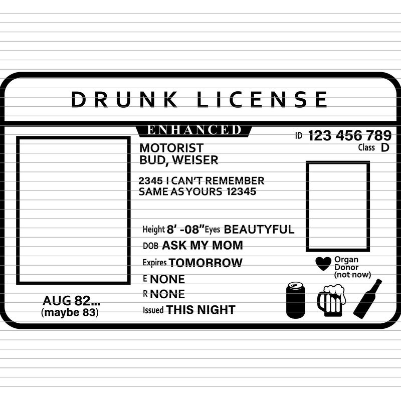 Funny Card Drivers Permit - Etsy