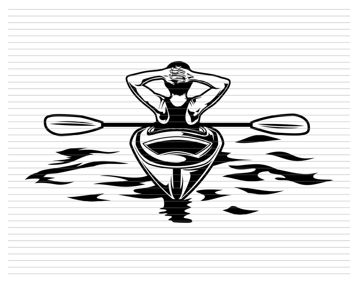 KAYAK MAN SVG, Kayak Svg, Kayak Girl, Kayak Man, Paddling Svg, Kayak ...