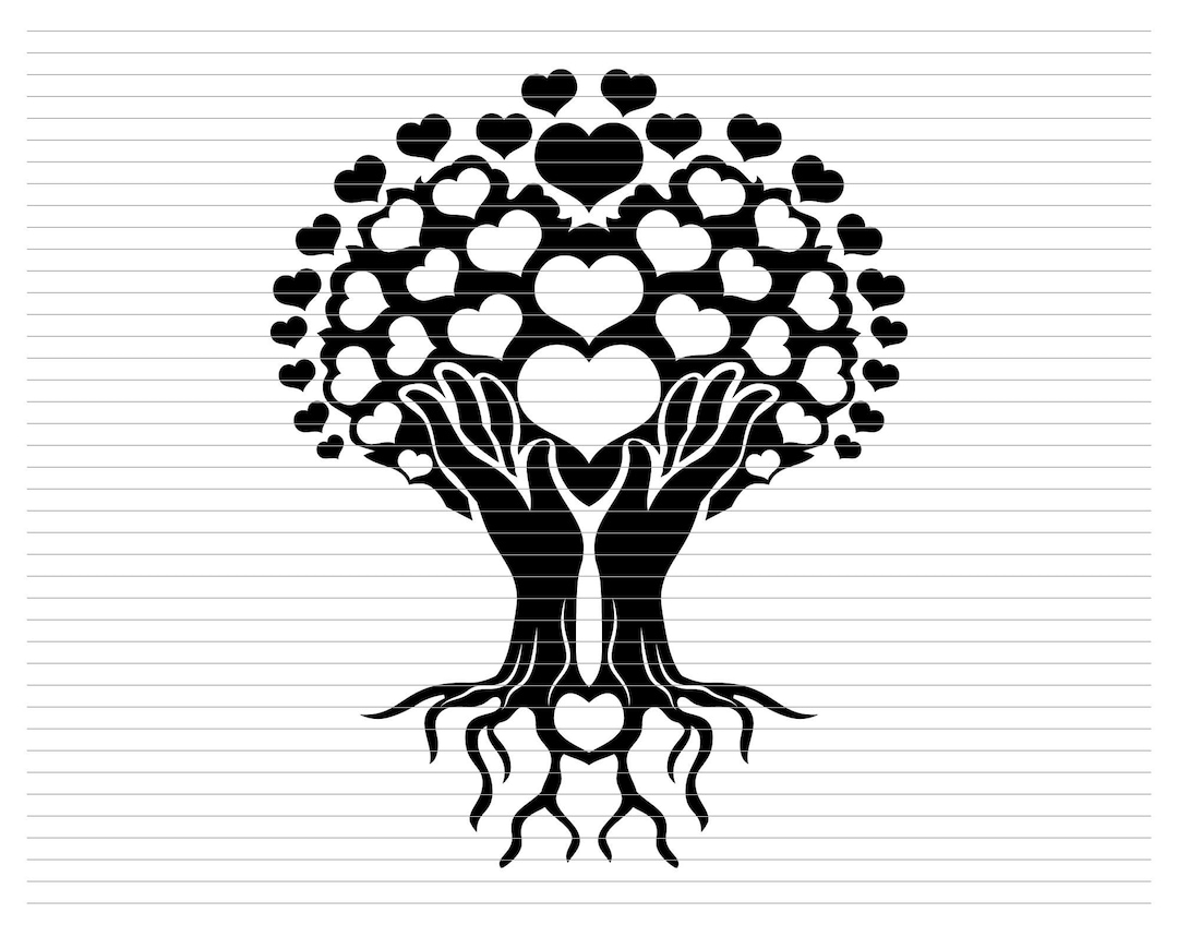 Hands Holding Family Family Roots Tree Hands Tree Tree Family - Etsy