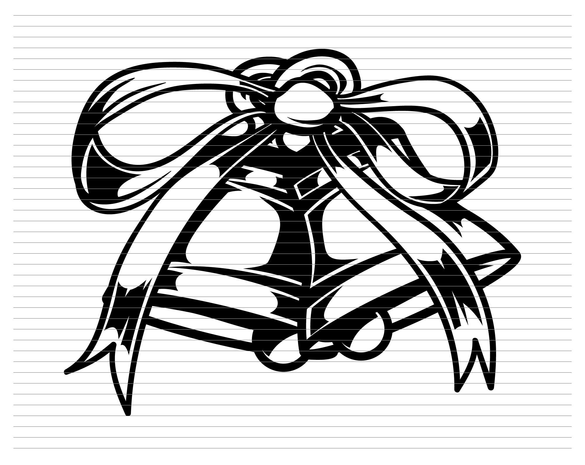 BELLS SVG, Bell, Bell Svg, Bow, Bow Svg, Bell Clipart, Christmas ...