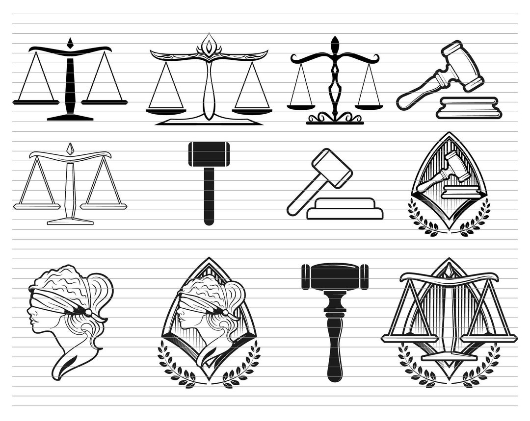 JUSTICE SVG BUNDLE, Justice Clipart, Justice Hammer, Clipart, Lawyer ...