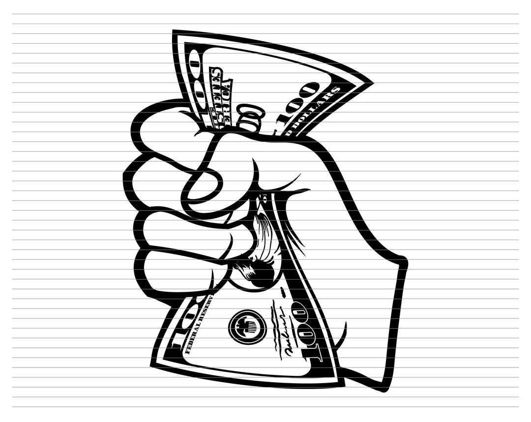 HAND HOLDING MONEY, Hand With Money Svg, Money Svg, Money Clipart, Cash ...