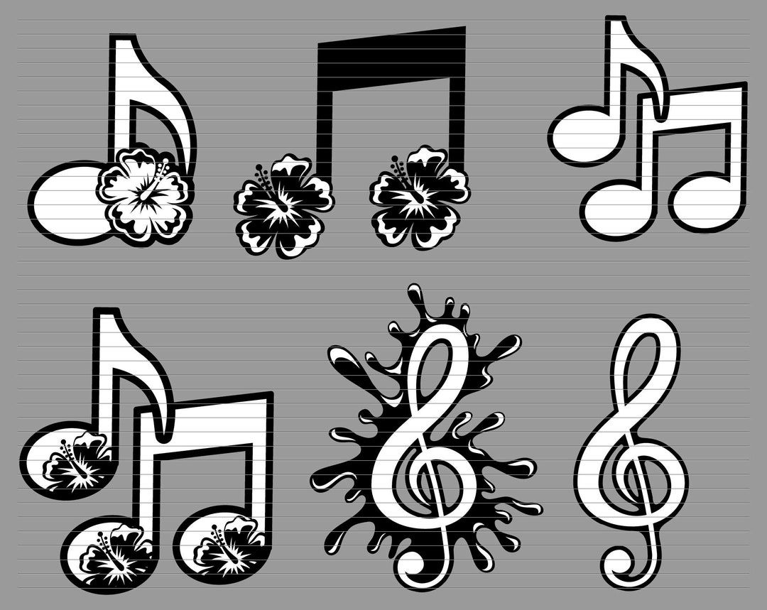 MUSIC NOTES BUNDLE, Musical Notes, Music Svg Bundle, Music Signs ...