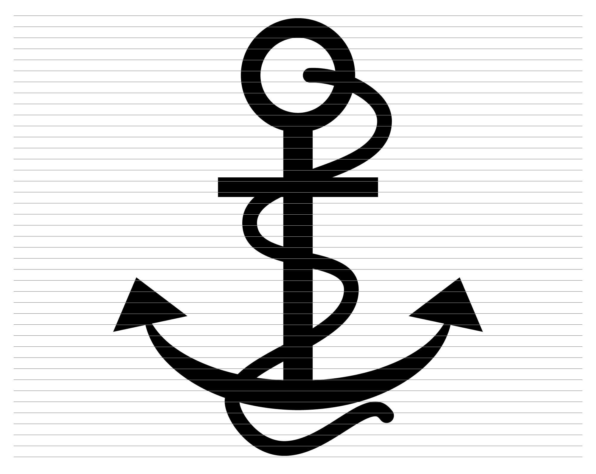 ANKER Silhouette SVG Anker Clipart Boot Schiff Matrose - Etsy.de