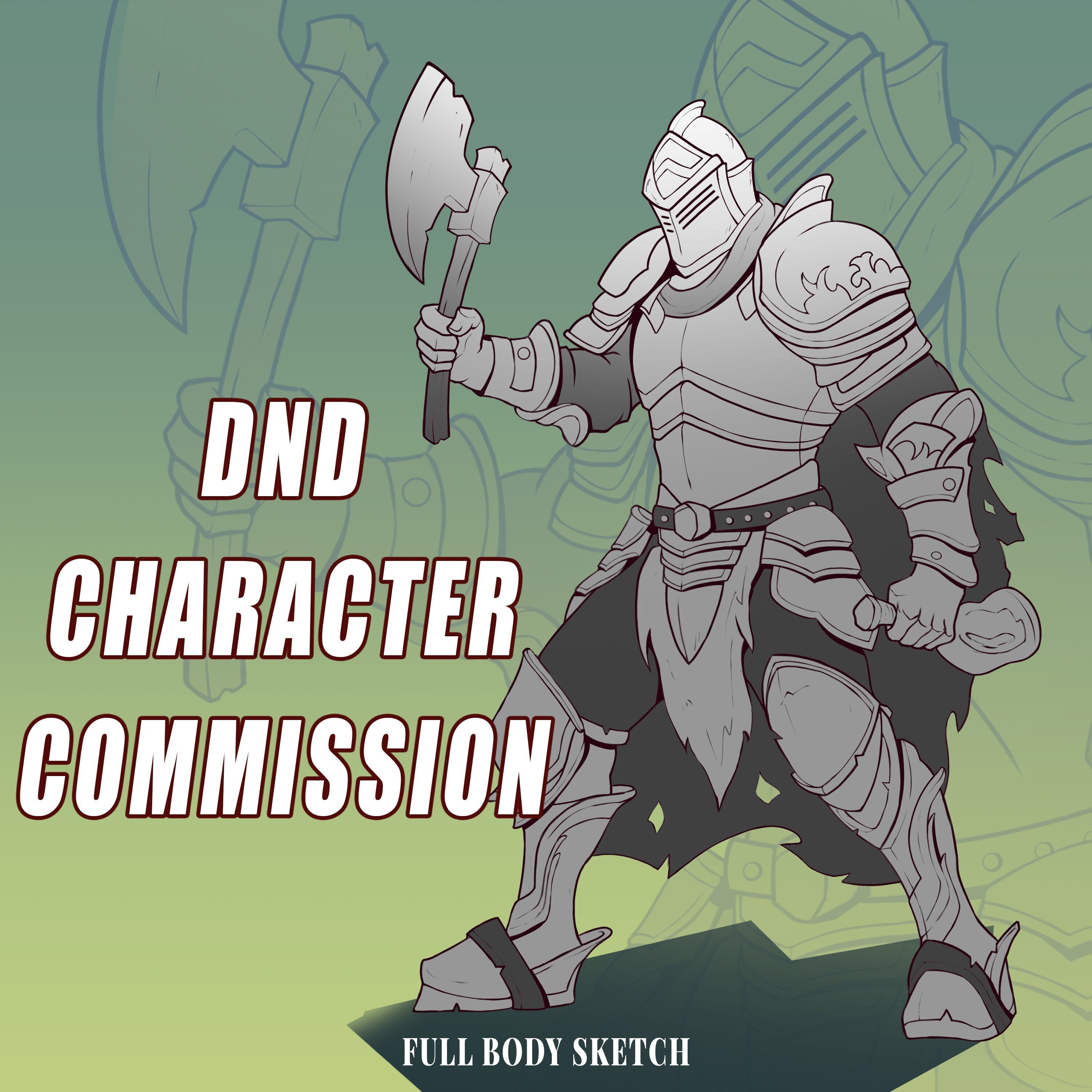 Custom Dnd Character Art Full-body Illustration Personalized Character ...