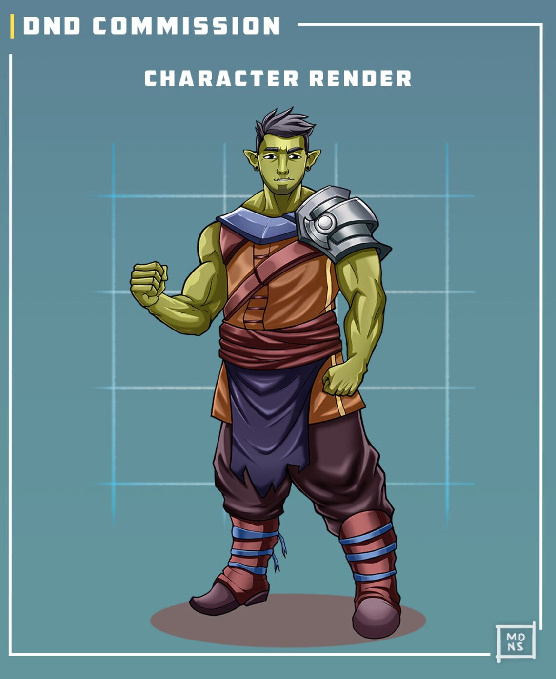 Custom Dnd Character Art Full-body Illustration Personalized Character ...