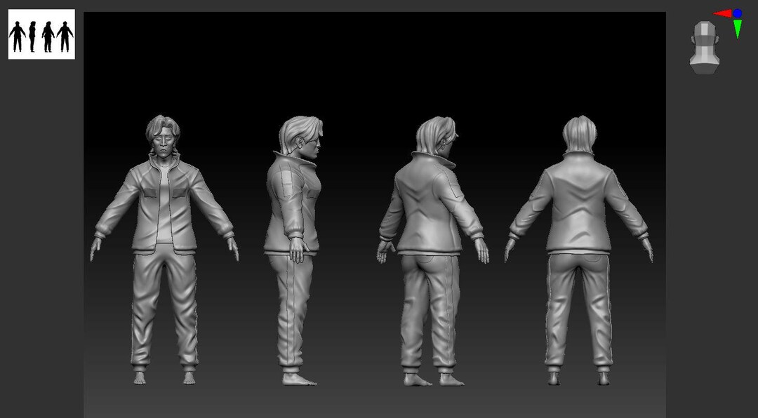 Custom 3D Character Modeling, Game Asset, Rigging, Blender, Render, T-pose, Sculpt, 3D Model ...