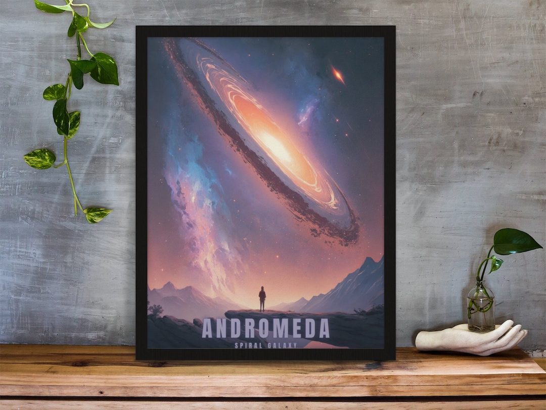 The Andromeda Galaxy Poster Print,galaxy Art Print,space Travel Home ...