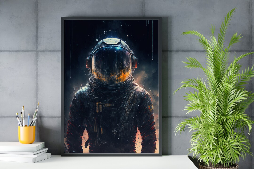 Astronaut Poster Print | Spaceman Wall Art | Outer Space Print | Space ...