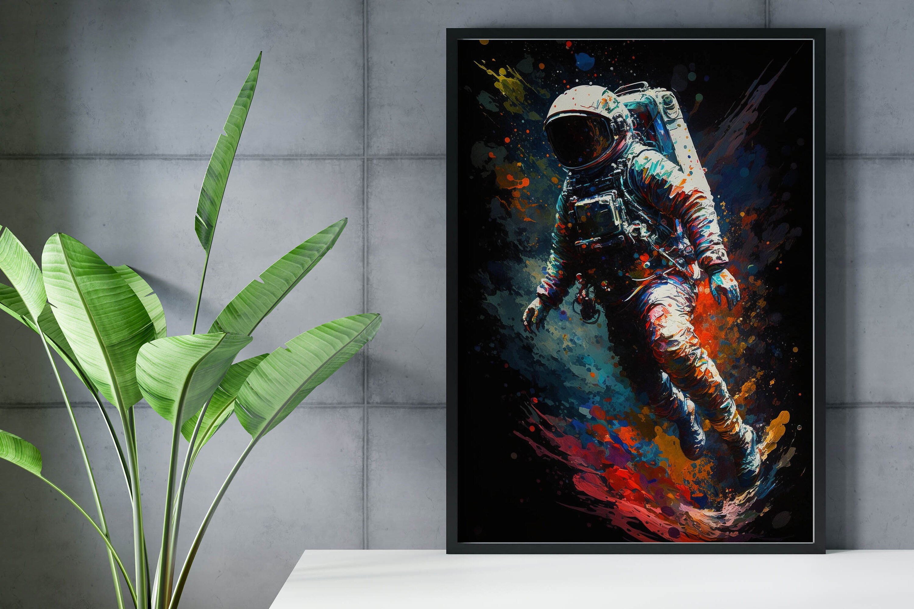 Space Poster Art, Astronaut Poster, Space Print, Space Wall Art, Outer ...