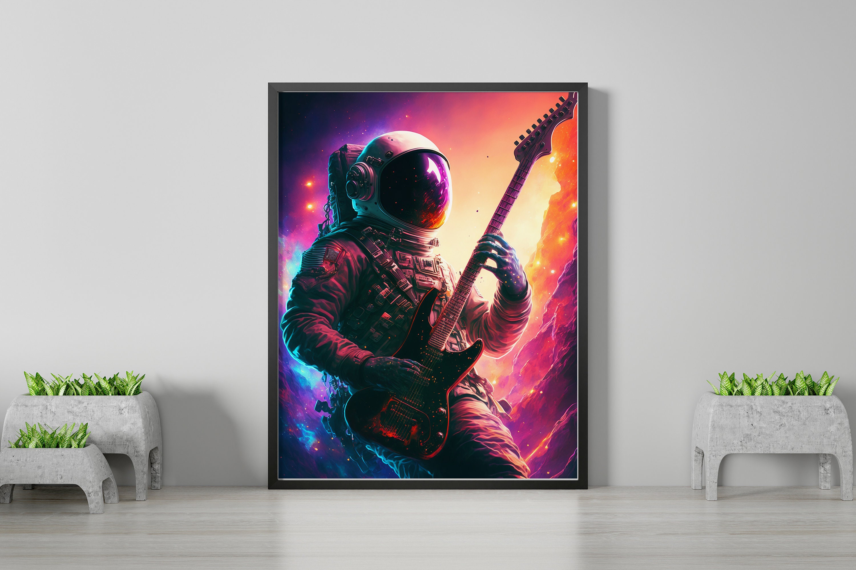 Astronaut in Space Poster Print Astronaut Wall Art Space Poster Print ...