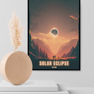 Space Art Print | Solar Eclipse Poster Print | Galaxy Art Print | NASA ...