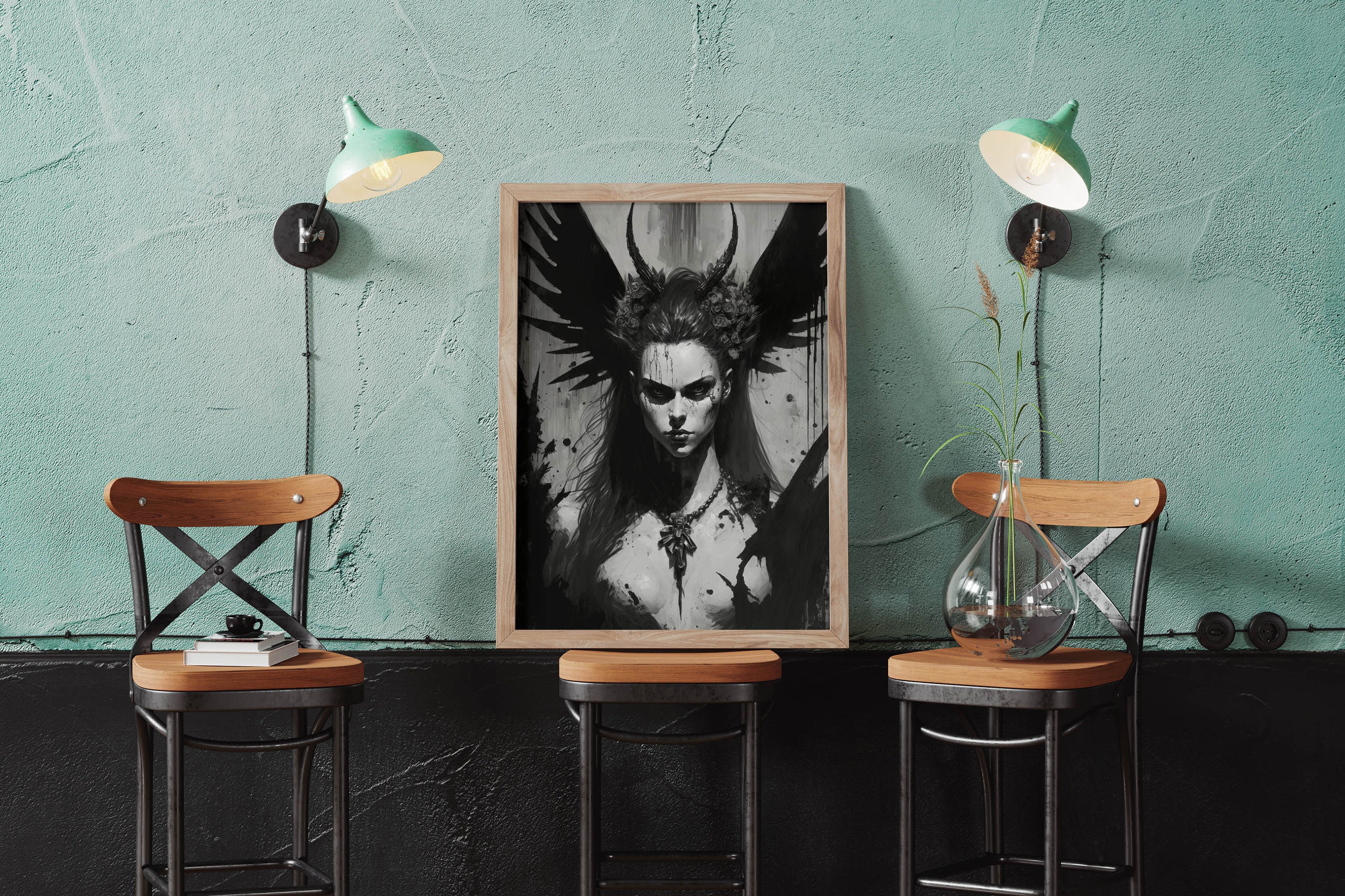 Dark Art Print,lilith Poster Print,goth Witch Wall Decor,gothic Home ...