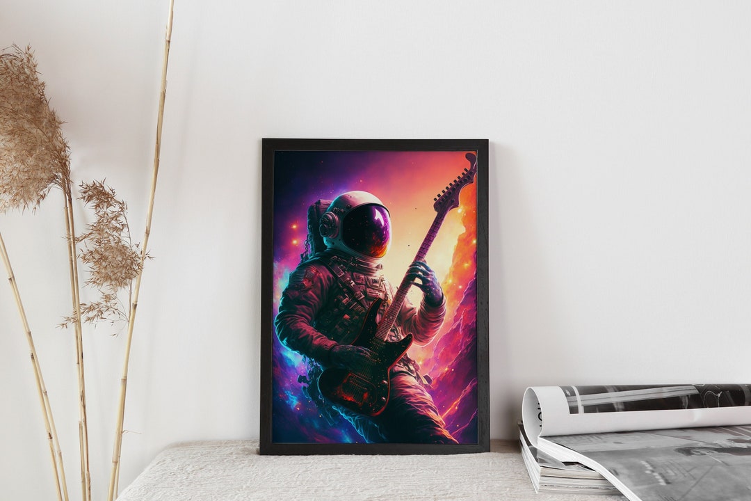 Astronaut in Space Poster Print | Astronaut Wall Art | Space Poster ...
