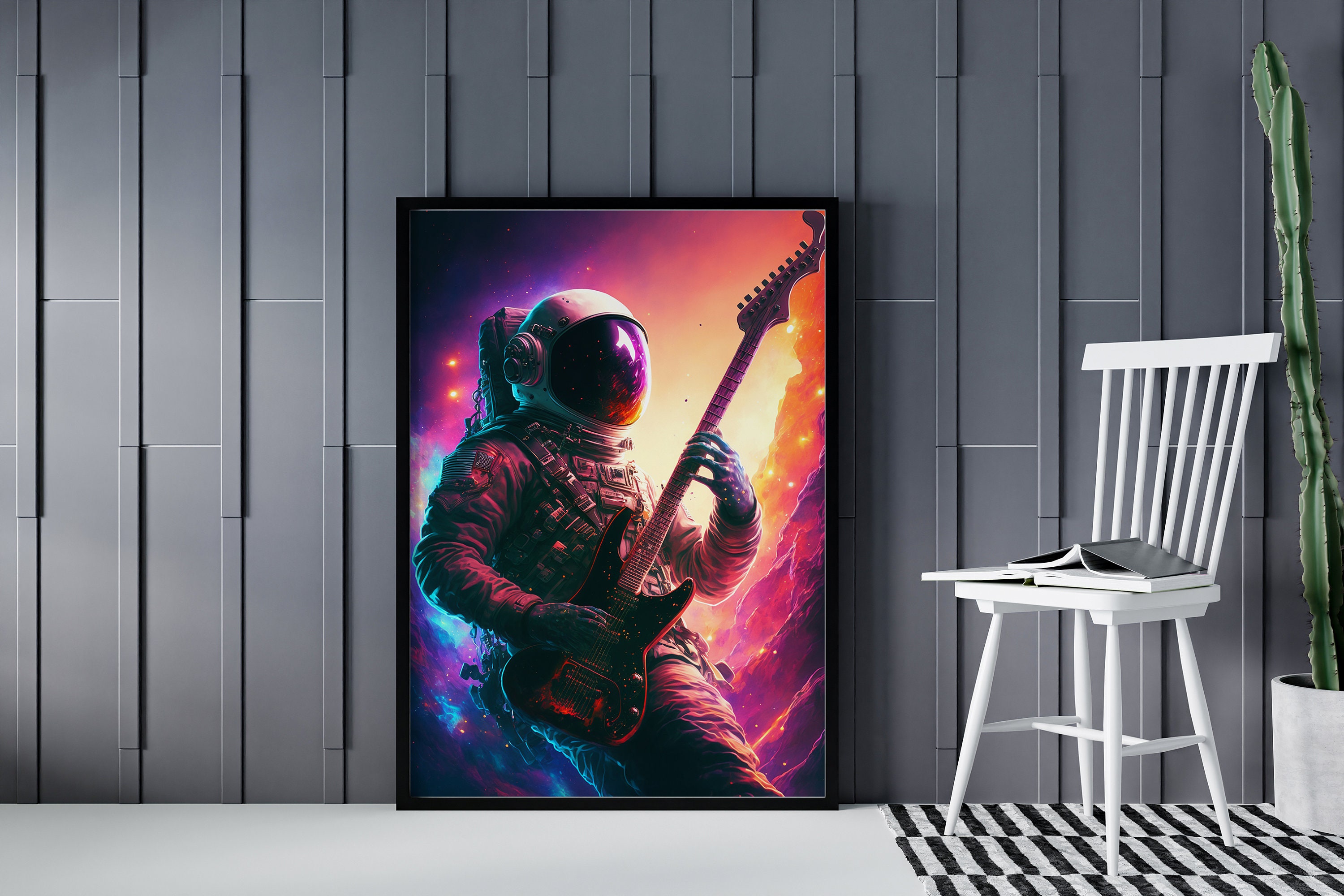 Astronaut in Space Poster Print Astronaut Wall Art Space Poster Print ...