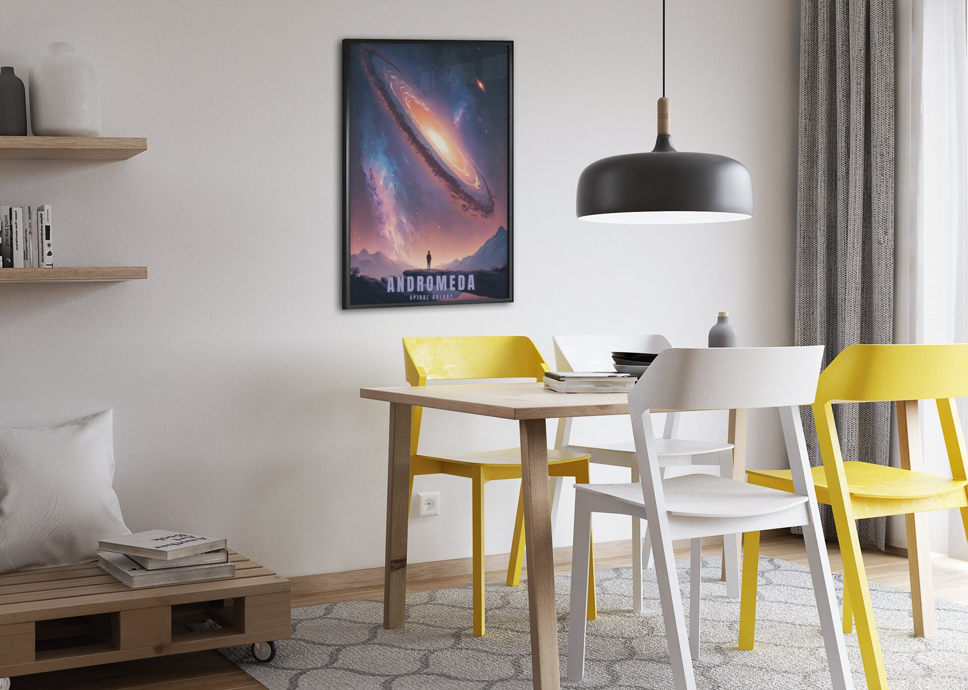 The Andromeda Galaxy Poster Print,galaxy Art Print,space Travel Home ...