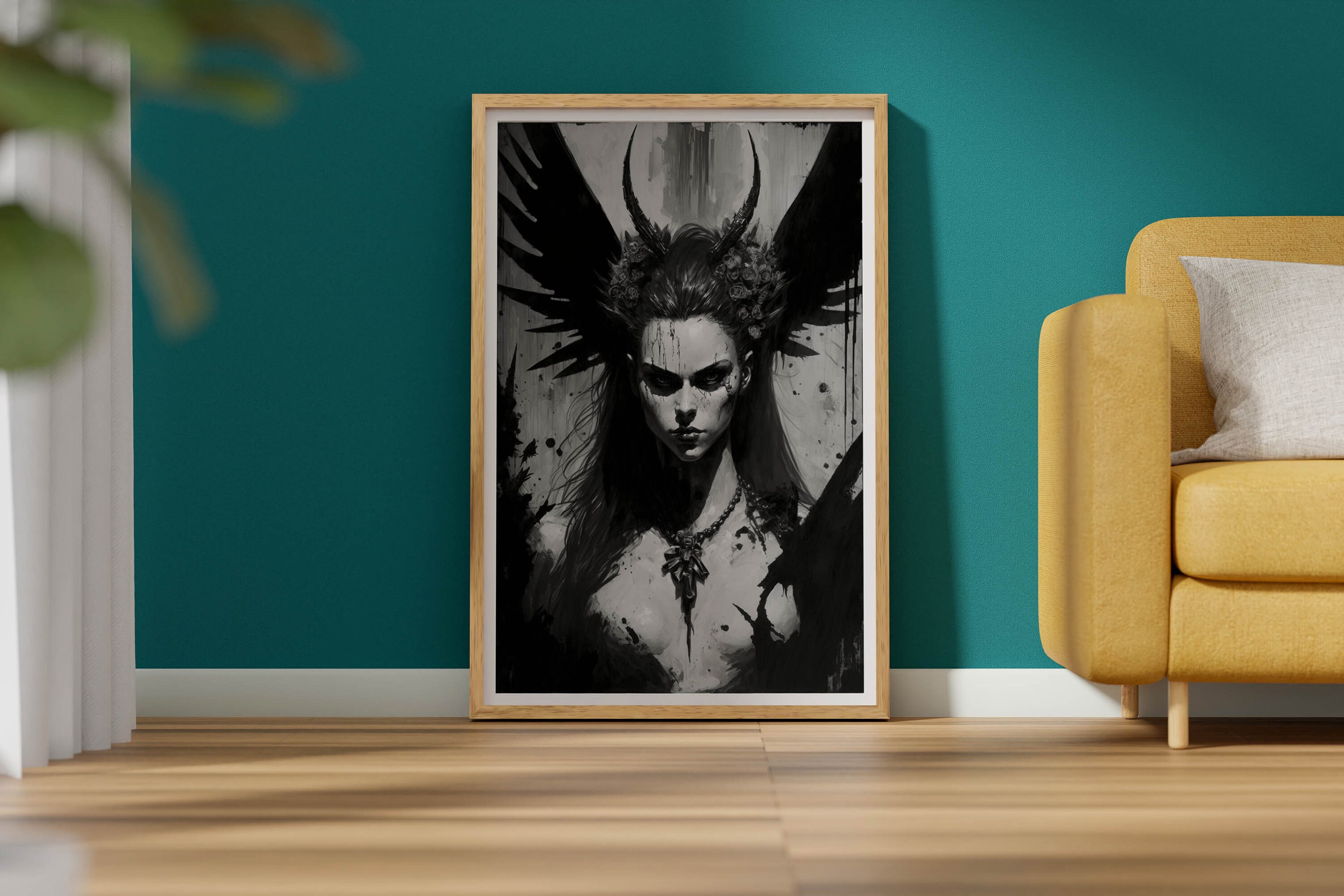 Dark Art Print,lilith Poster Print,goth Witch Wall Decor,gothic Home ...