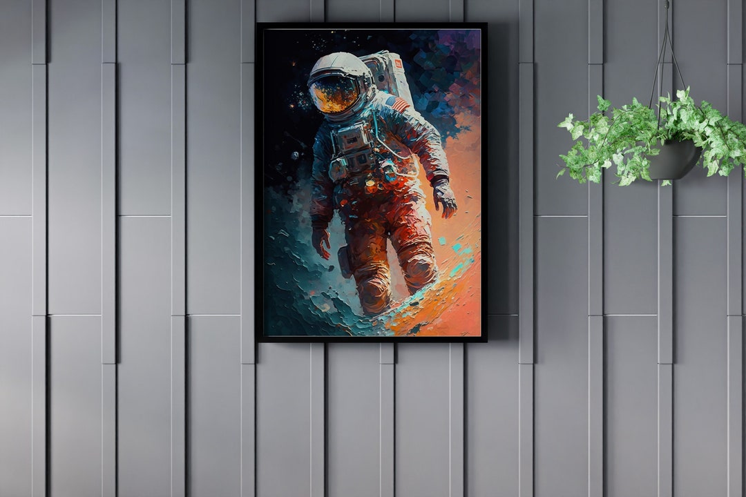 Poster Wall Art,astronaut Poster,space Print,space Wall Art,outer Space ...