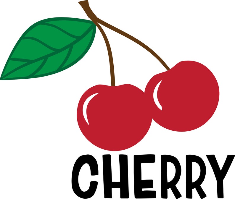 Cereza SVG / Frutas DXF / Verano svg / Cerezas svg / Fruta svg /png ...