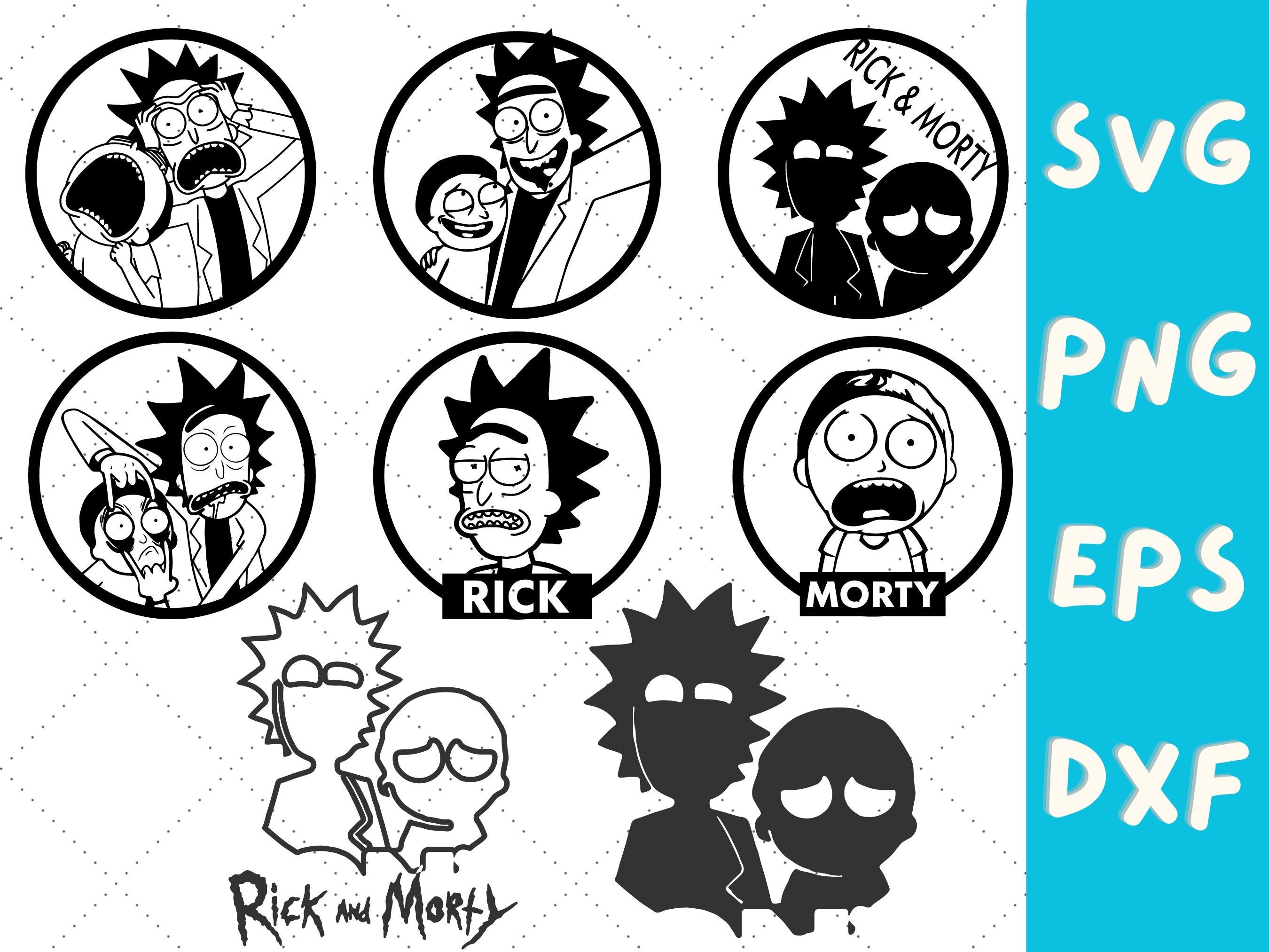 Pickle Rick Dual SVG, Morty Svg , Rick SVG, Rick and Morty Bundle SVG ...