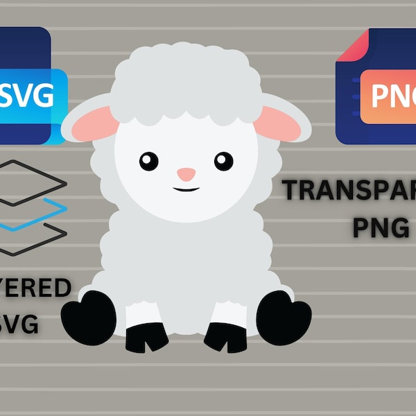 Baby Sheep Svg - Etsy