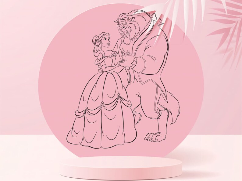 Belle Svg,beauty and the Beast Svg,princess Svg,belle Clipart, Princess ...