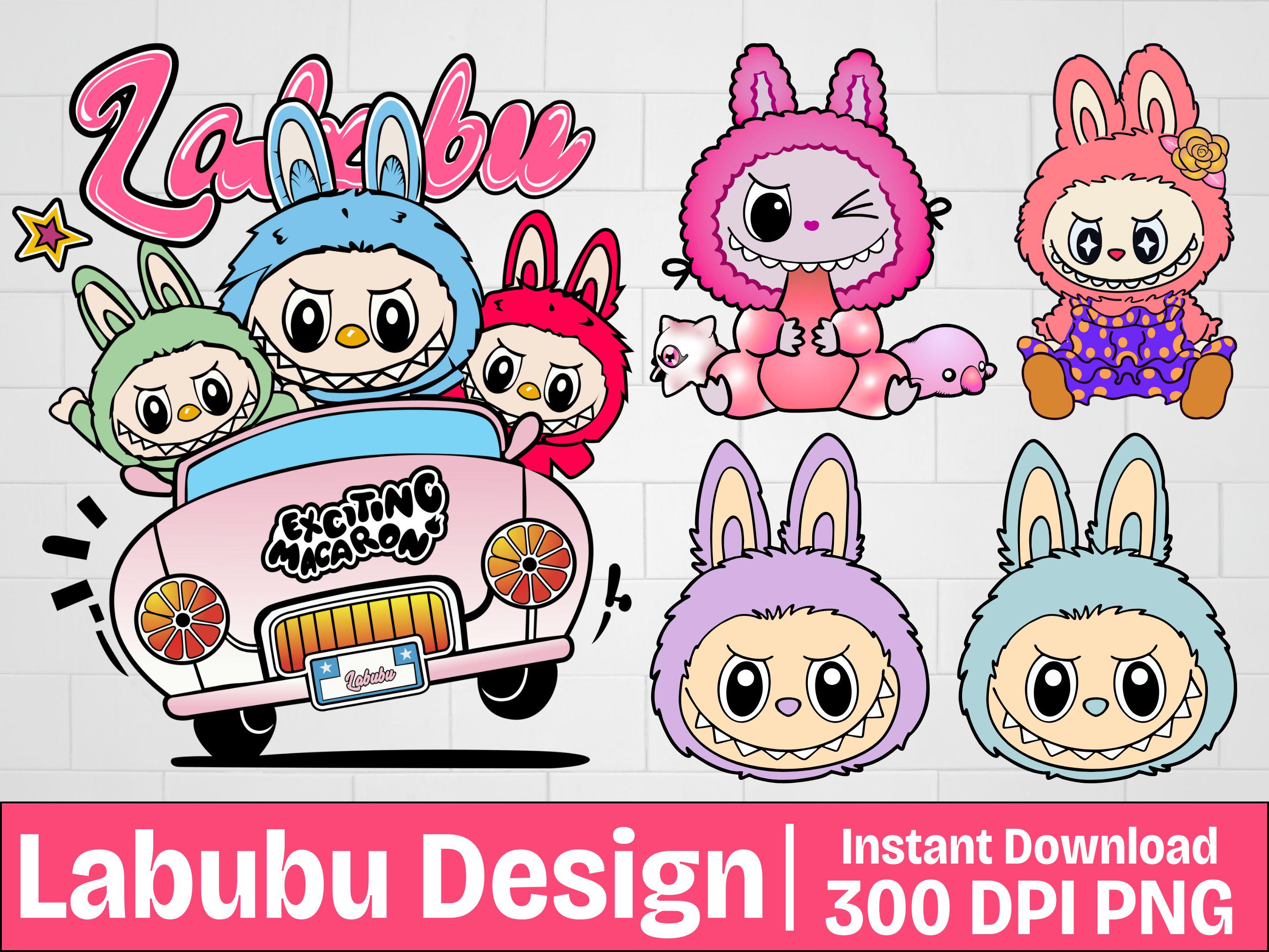 Labubu PNG Bundle, Cute Labubu Clipart, Labubu Pack, Digital Download ...