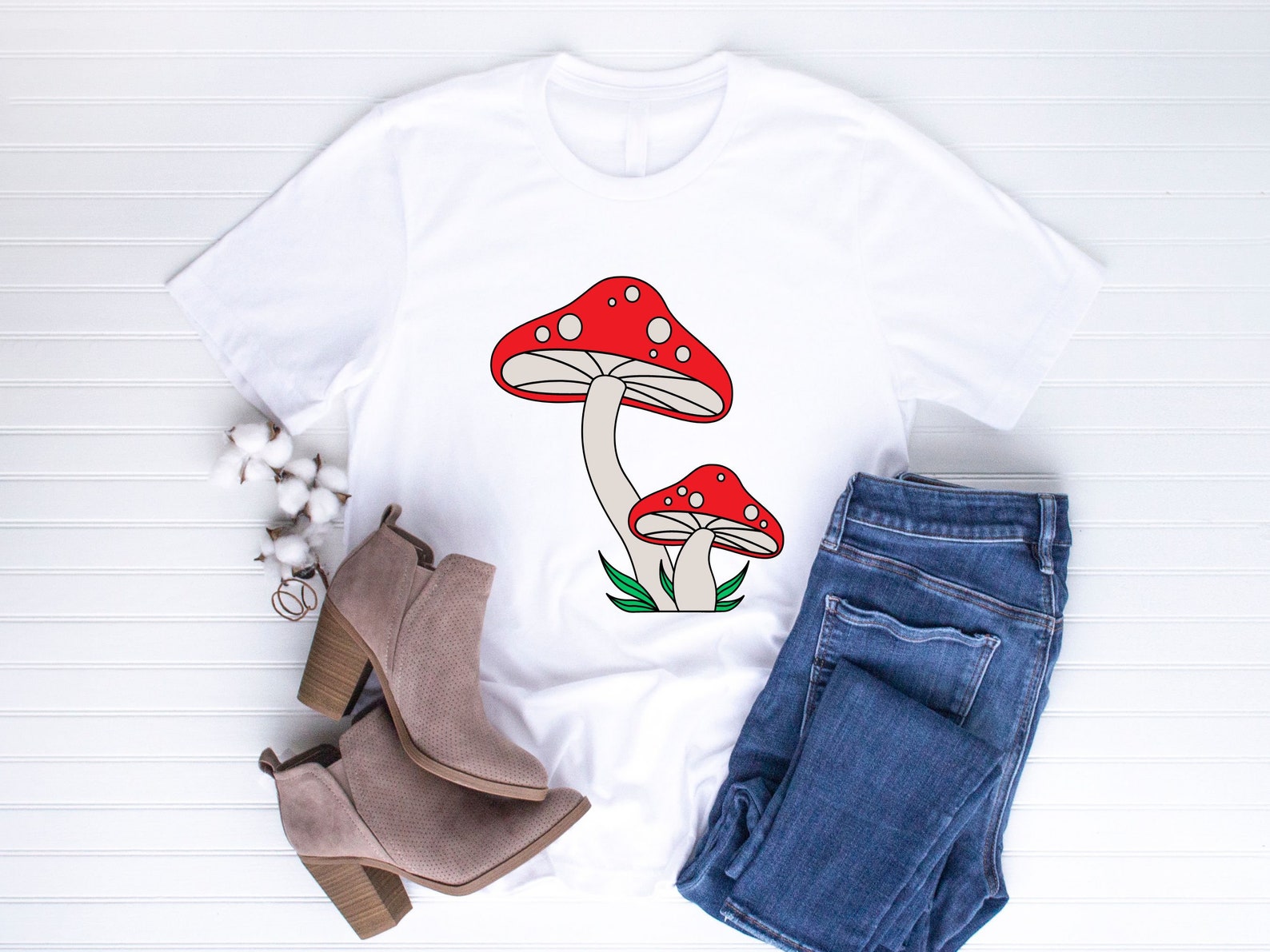 Mushroom Svg Bundle, Floral Mushroom SVG, Mushroom Clipart, Magic ...