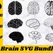 Brain Svg Files for Cricut, Brain Svg Bundle, Brain Clipart, Brain Png ...