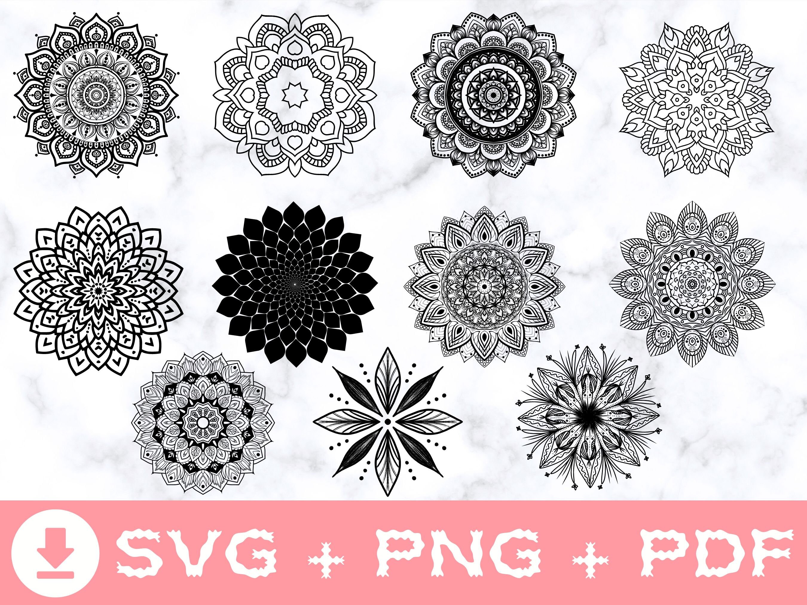 Mandala Svg Bundle, Zentangle Svg, Mandala for Cricut, Mandala ...