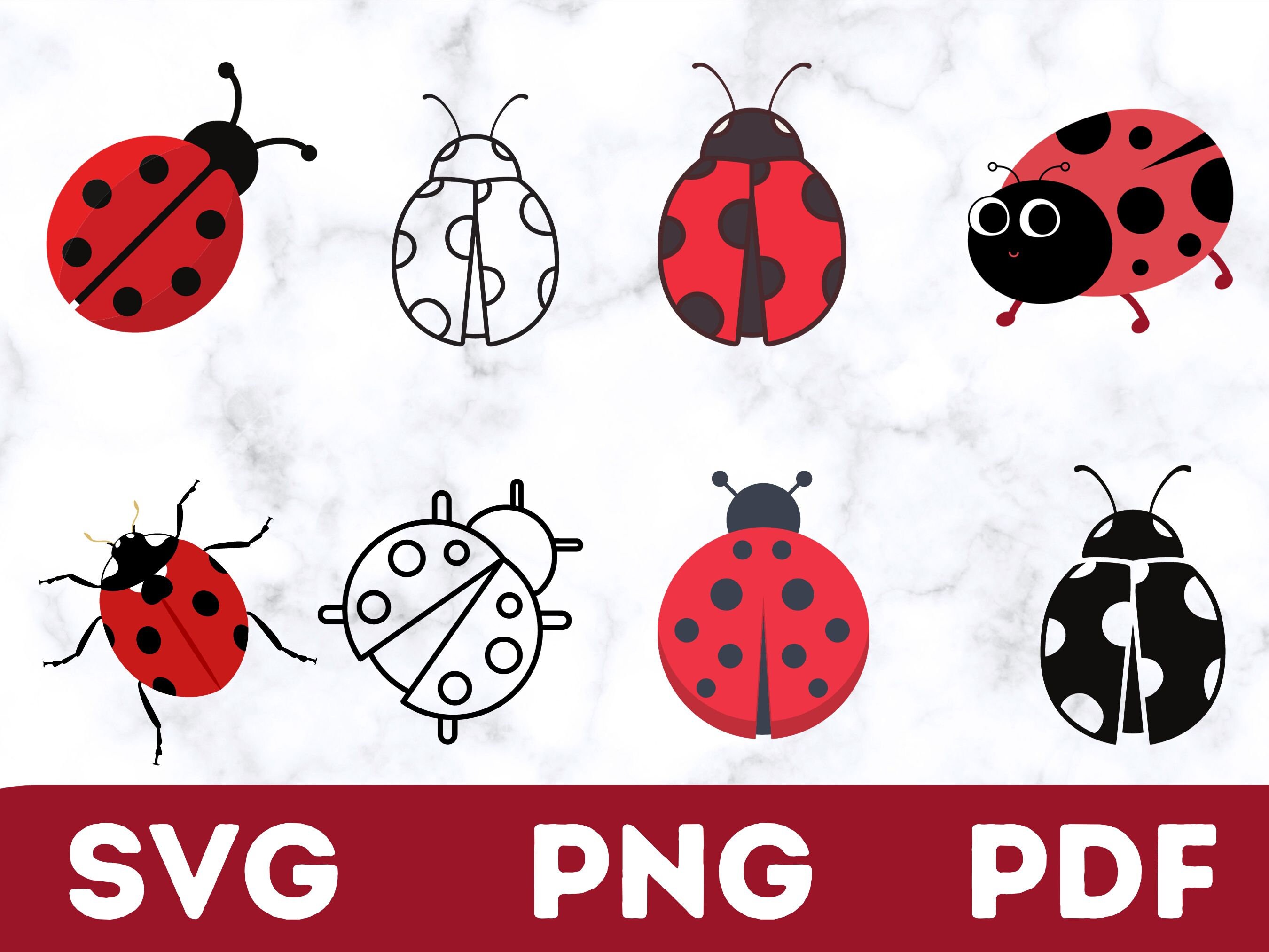 Ladybug SVG , Ladybug Bundle SVG ,ladybug Png,ladybug Files for Cricut ...