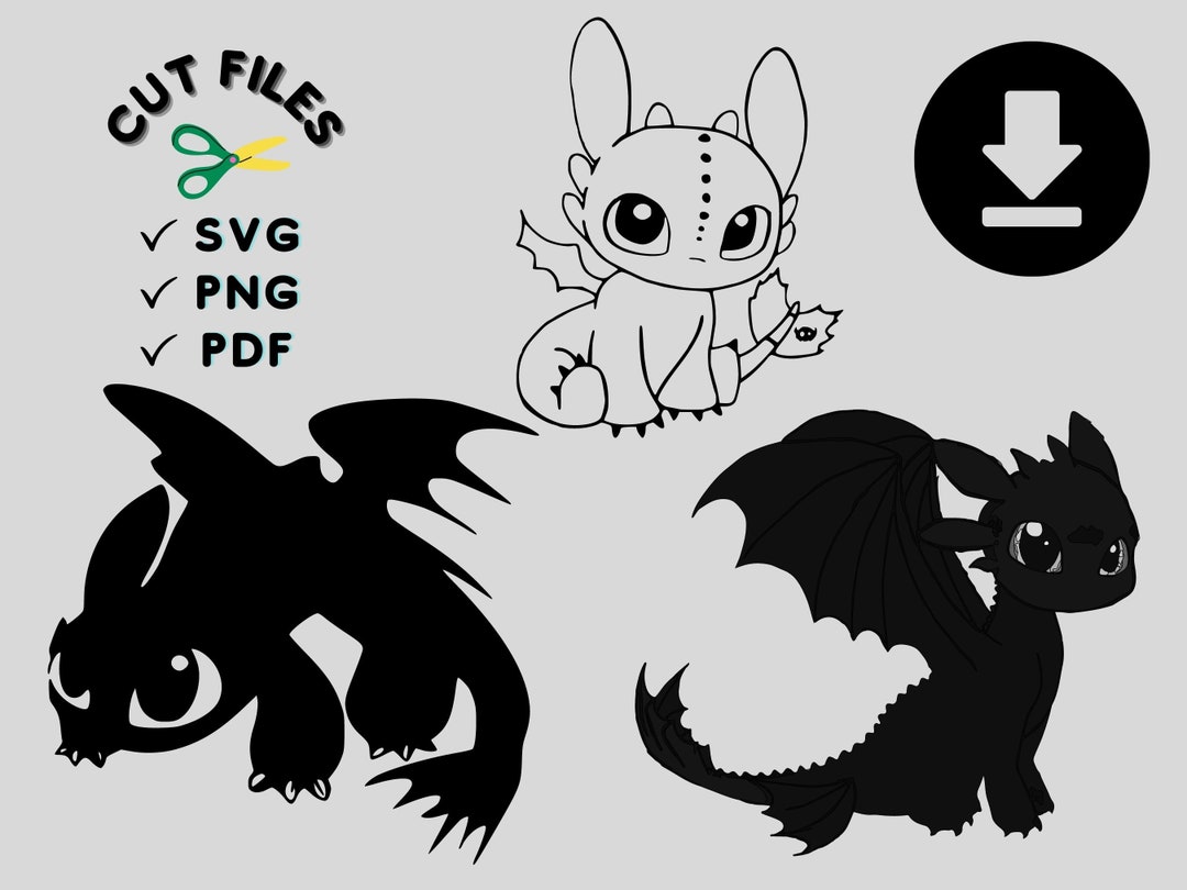 Toothless Svg,toothless Png,train Your Dragon Svg,dragon Toothles Svg ...