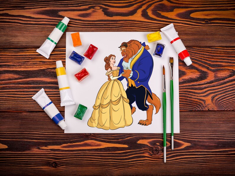 Belle Svg,beauty and the Beast Svg,princess Svg,belle Clipart, Princess ...