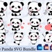 Cute Panda Svg, Panda Svg, Panda Svg Bundle, Panda Head Svg, Panda ...