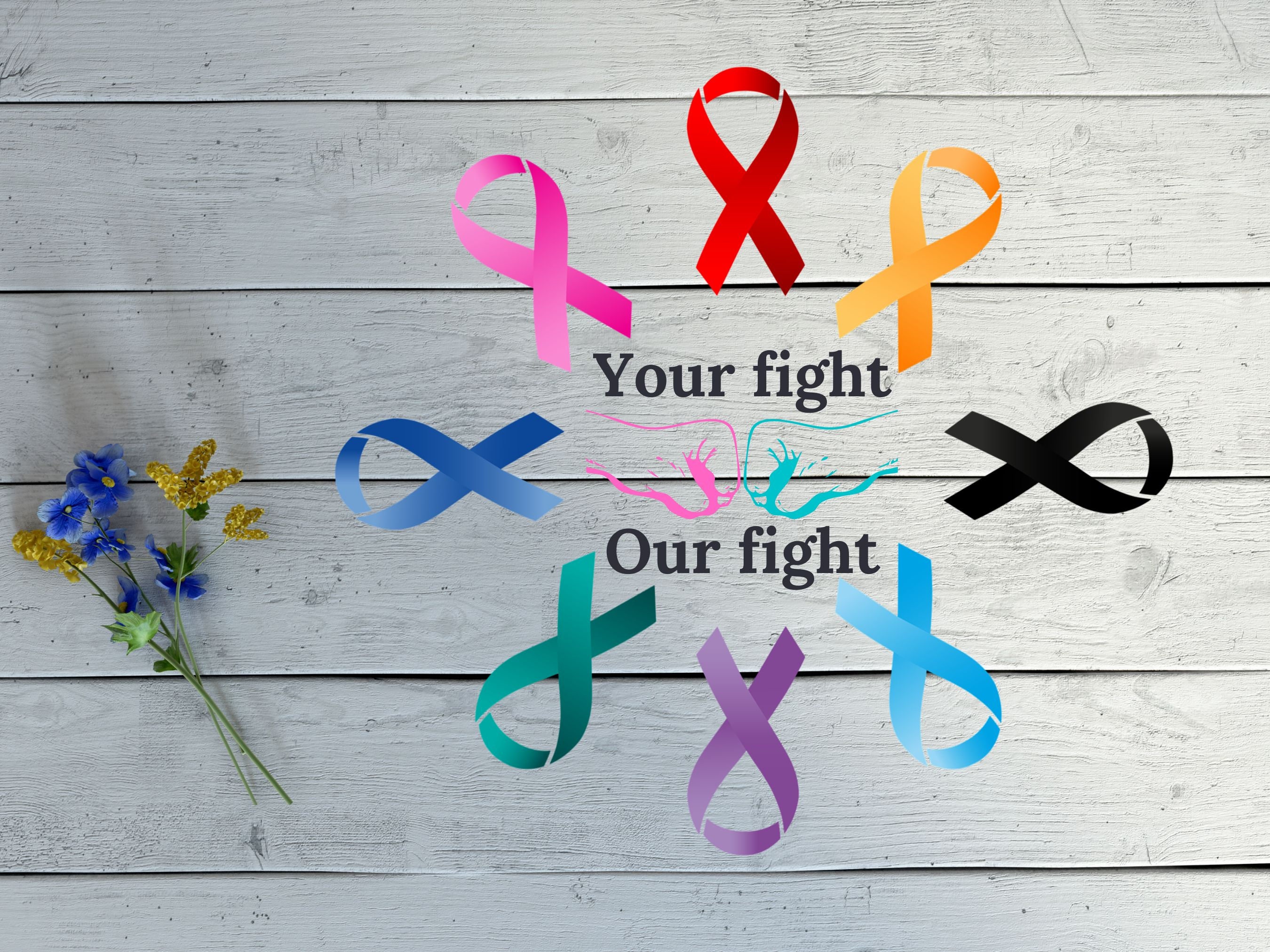 Your Fight is Our Fight Svg/breast Cancer Svgcancer Awareness/fight ...