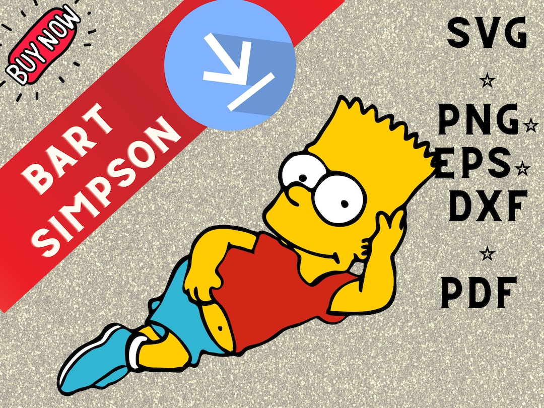 Bart Svg bart Simpson Svg Funnu Cartoon Svgpdf Svg png Eps Dxf, t-shirt ...