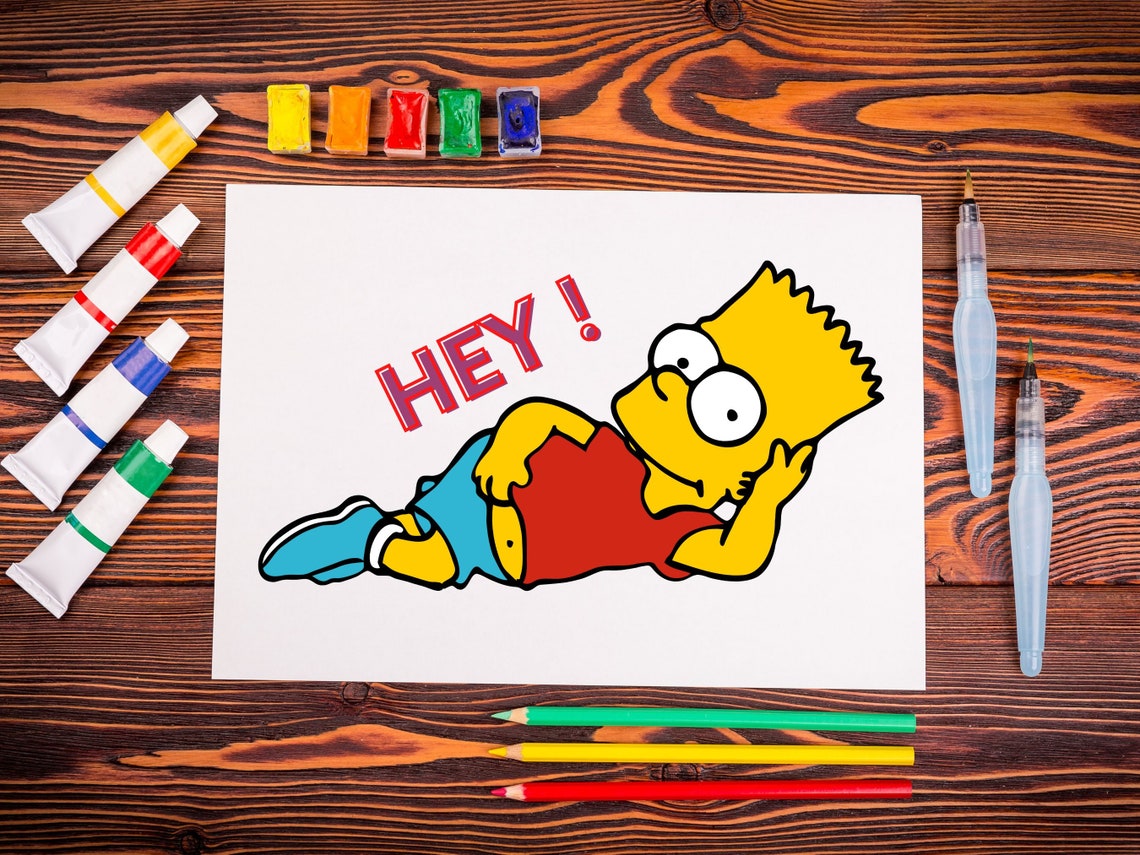 Bart Svg bart Simpson Svg Funnu Cartoon Svgpdf Svg png Eps Dxf, t-shirt ...