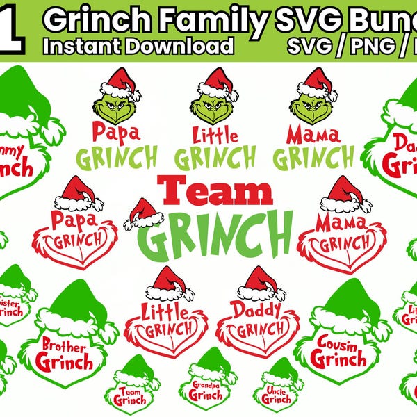 Team Grinch Svg File - Etsy