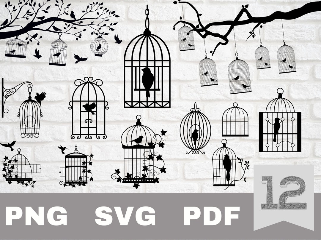 Bird Cage SVG Bundle, Bird Cage Dxf, Bird Cage Png, Bird Cage Vector ...