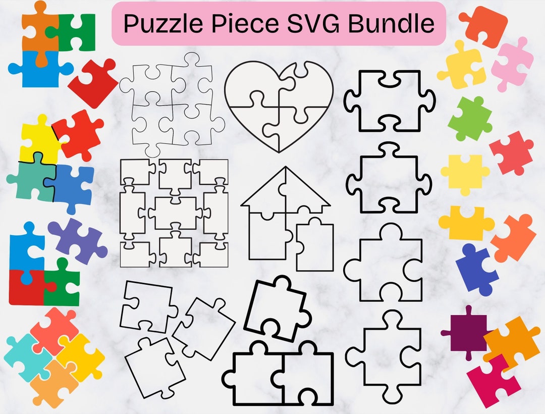 Puzzle Piece Clipart | Puzzle Design SVG | Jigsaw Puzzle Piece SVG ...