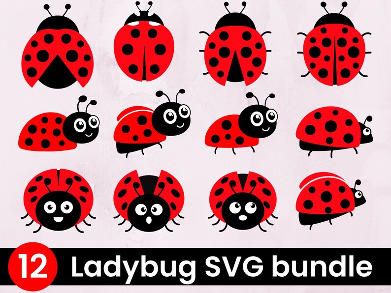 Ladybug SVG Ladybug Bundle SVG Files Ladybug SVG Layered Ladybug Files ...