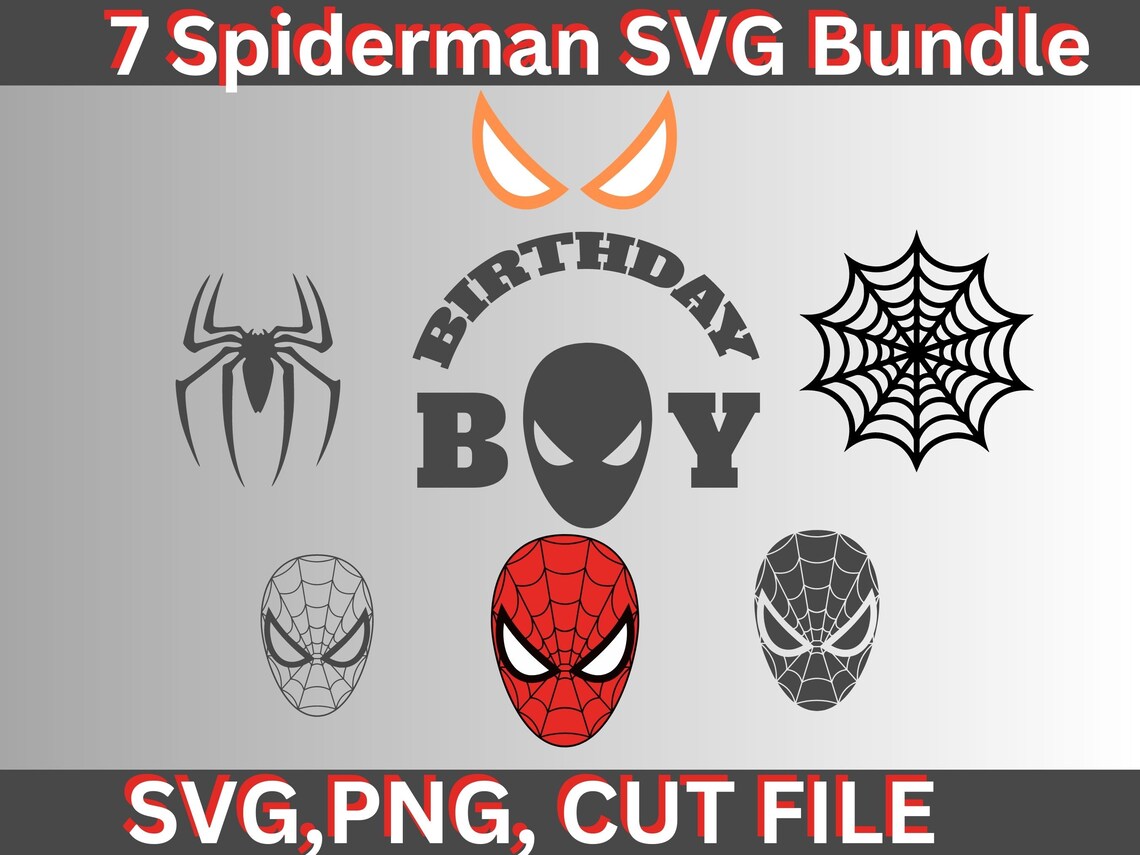 SPIDERMAN SVG Bundle,spider-man Svg Cut File for Cricut,spider Man ...