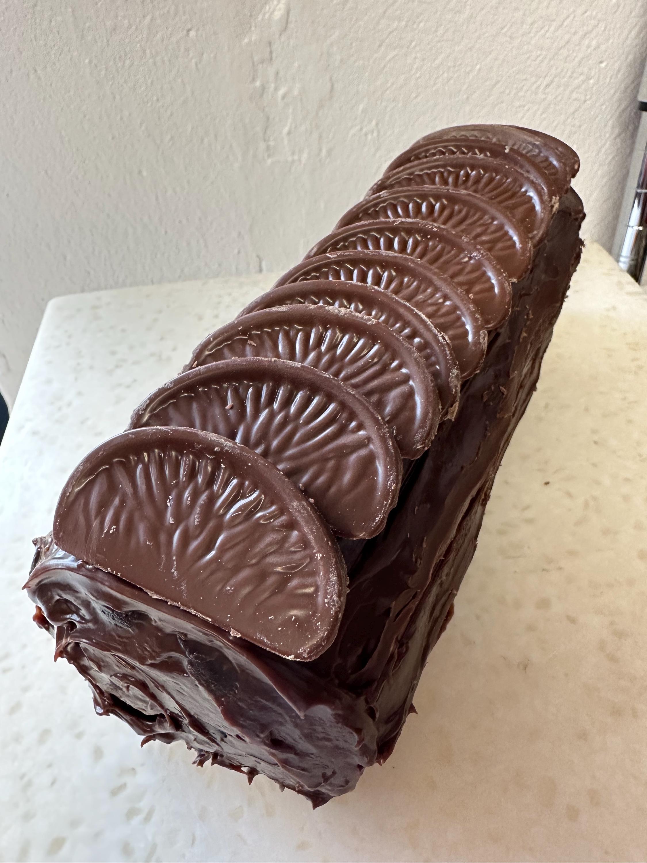 Chocolate Brownie Yule Log - Etsy UK