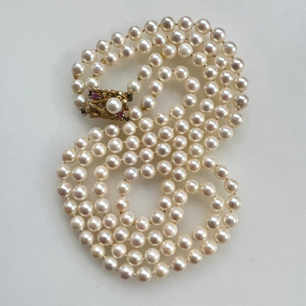 Double Strand Pearls - Etsy